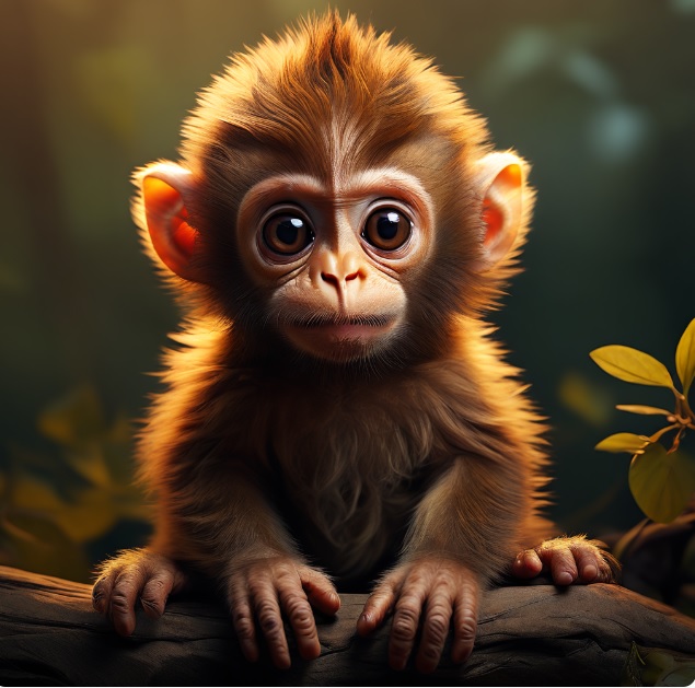 Cute Monkey Picture Generation AI | ExtranAI - Singapore-based AI Group